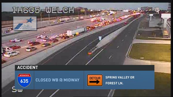 635 shut down at Midway due to fatal crash | wfaa.com